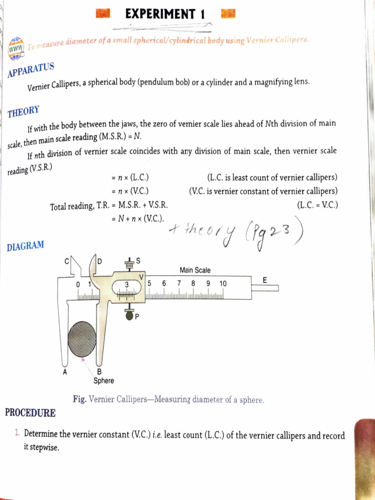 Physics Experiment 1 | PDF | Metrology