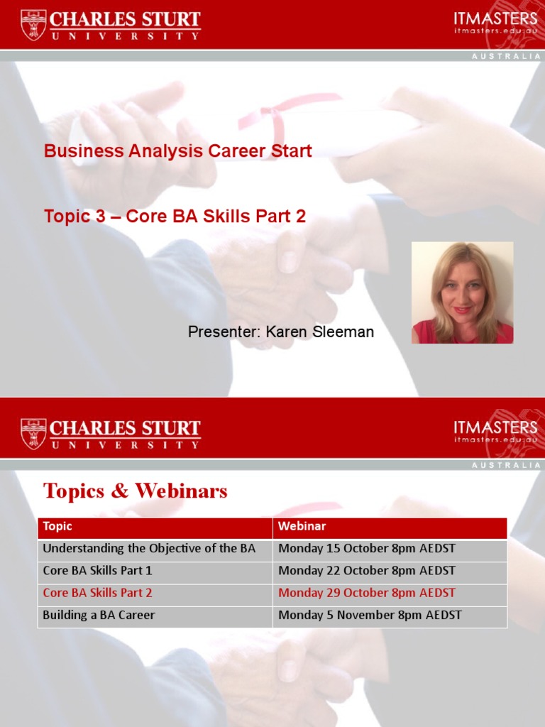 Intro Skills For The BA Webinar Slides Topic 3 | PDF | Cognitive ...