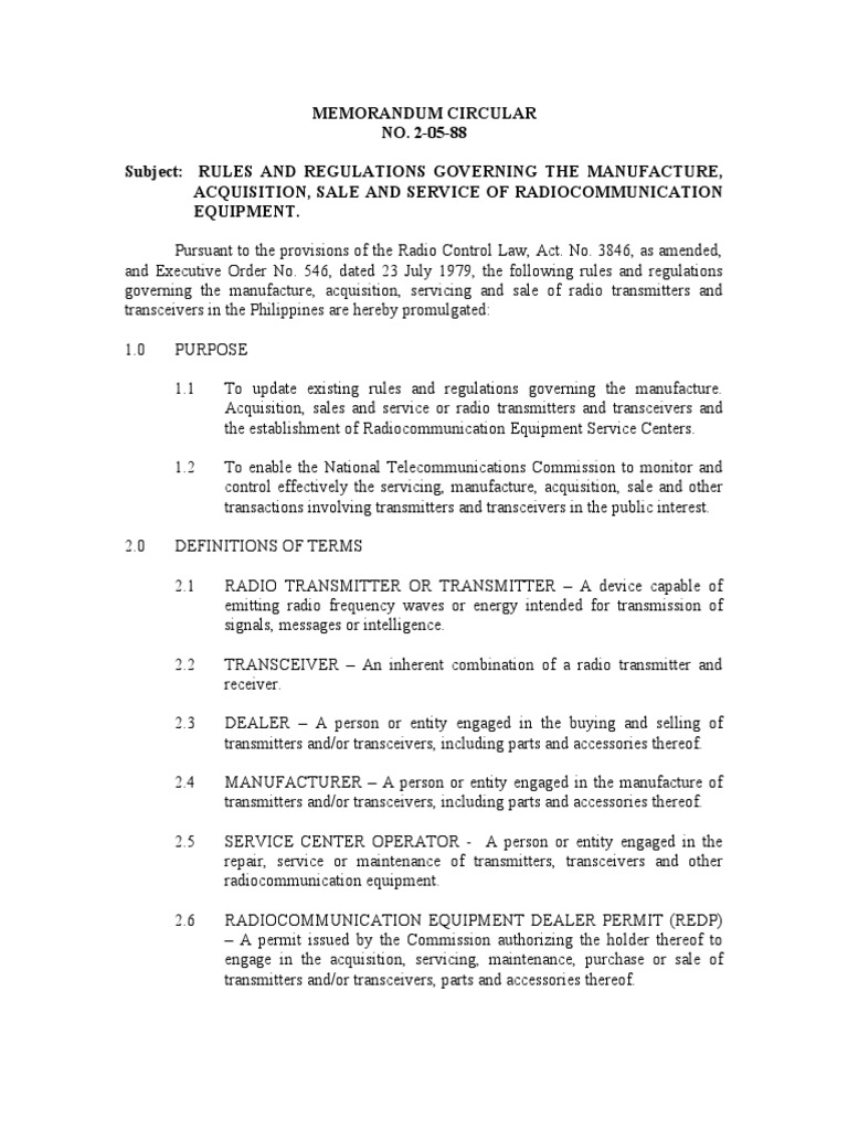 MC 02-05-88 | PDF | Radio | Transmitter