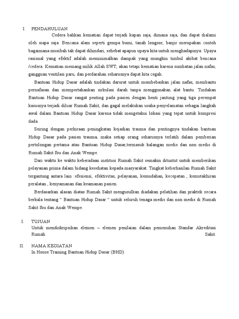 Proposal BHD | PDF | Karier & Perkembangan | Kesehatan Holistik