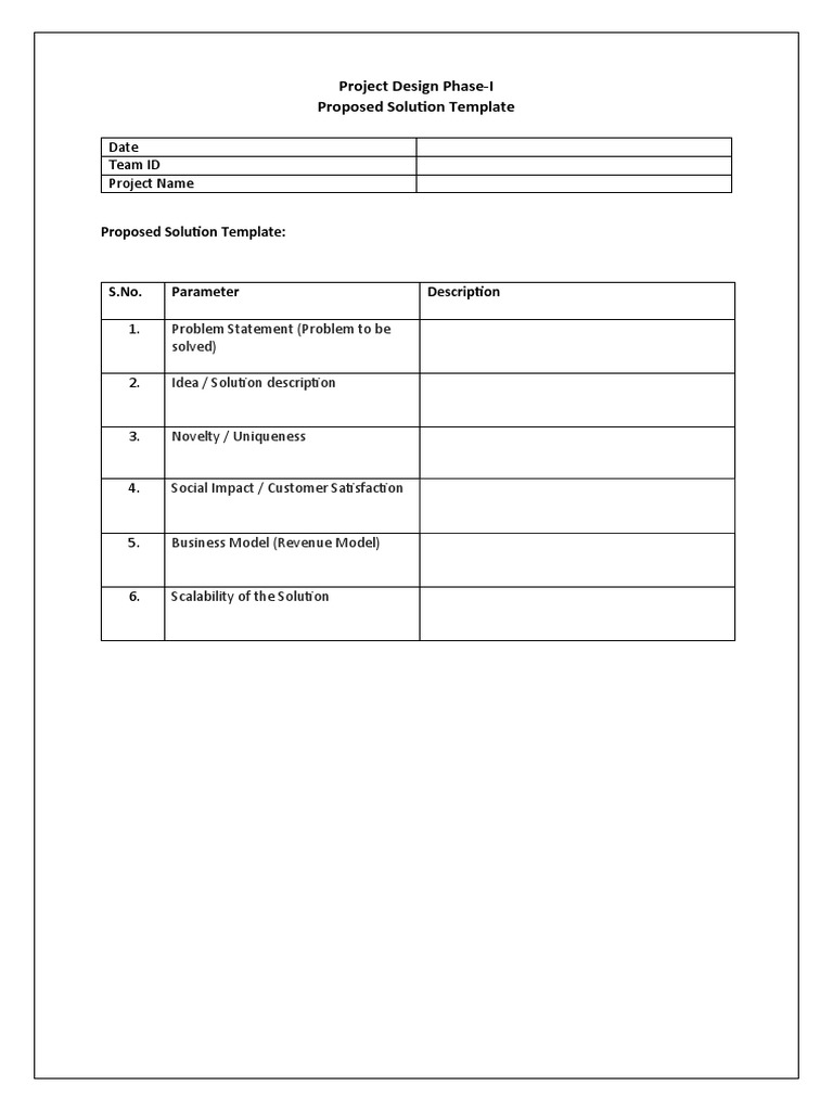 Proposed Solution Template Overview | PDF | Career & Growth | Business