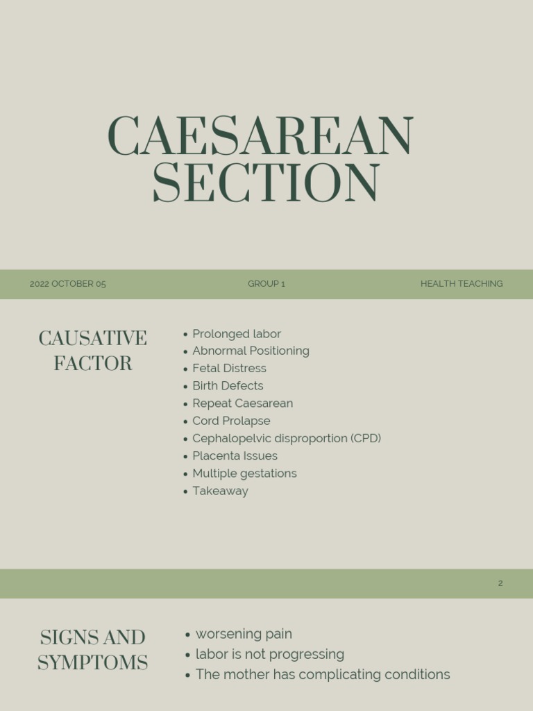 C Section | PDF | Childbirth | Caesarean Section