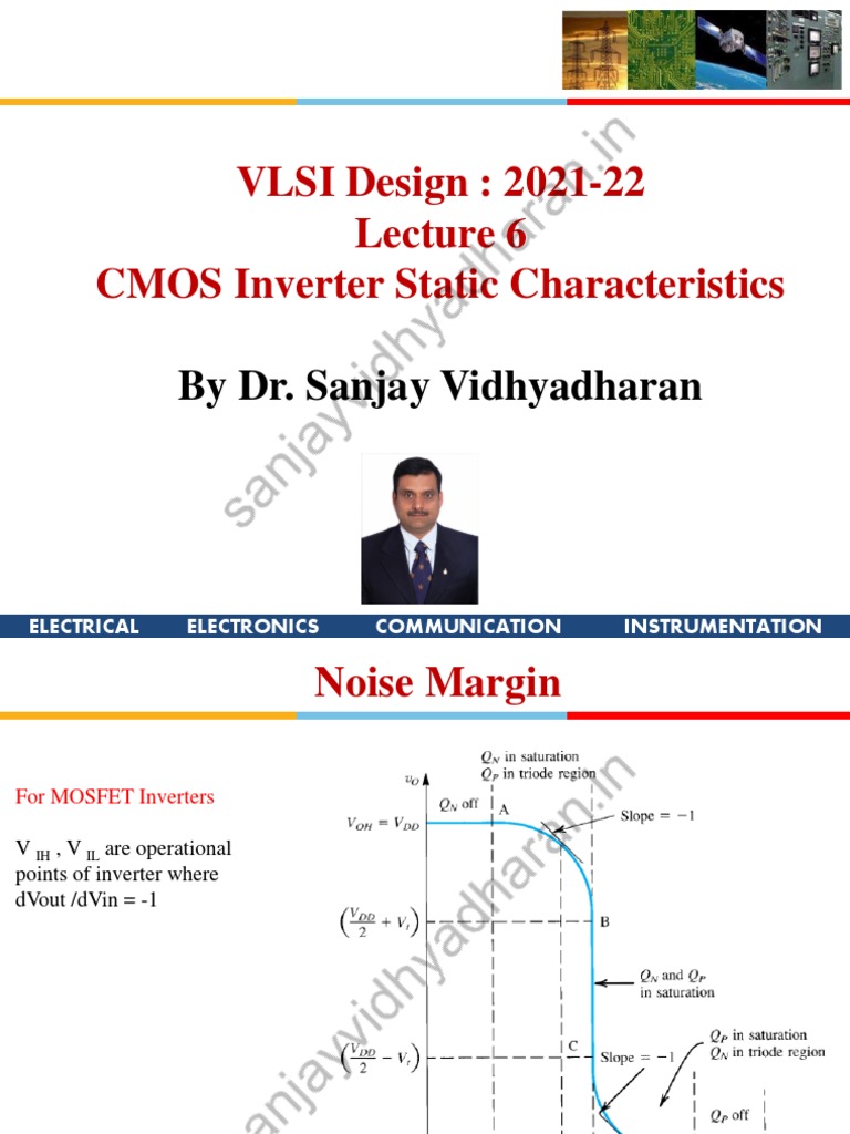 Lec 6 CMOS Inverter Static Characteristics | PDF | Cmos | Mosfet