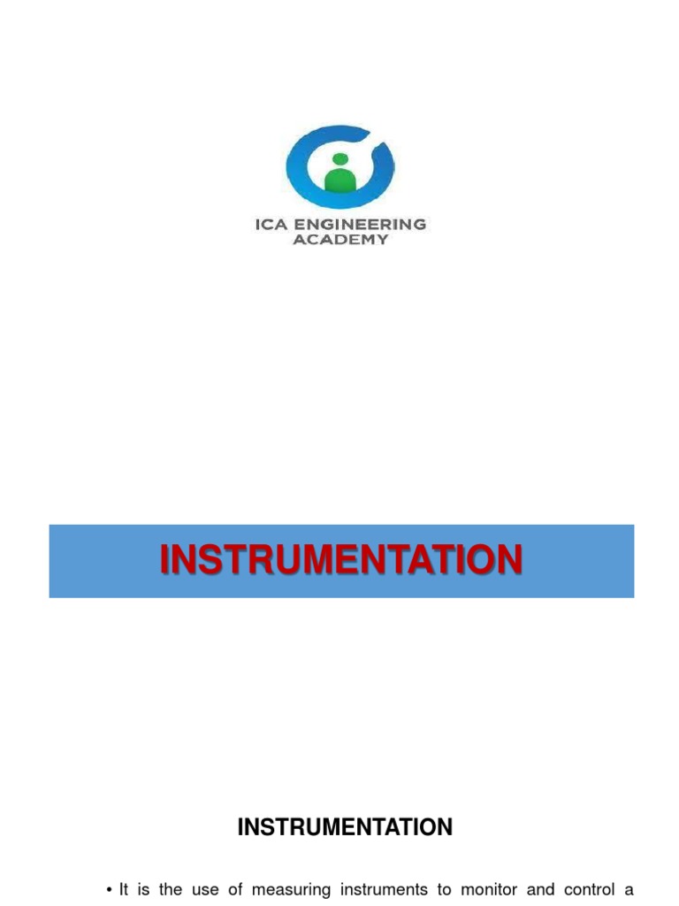 Instrumentation 1 | PDF | Measuring Instrument | Quantity