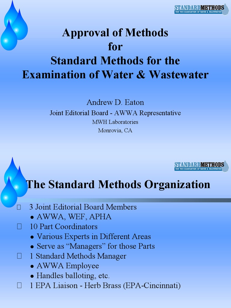 Standard Methods | PDF | United States Environmental Protection Agency ...