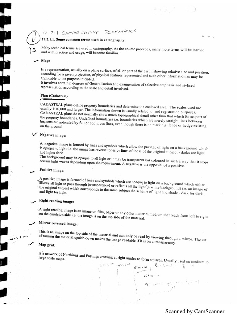 Cartography Notes | PDF