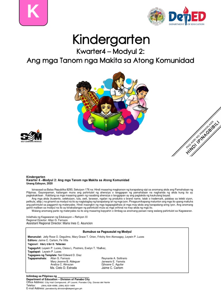 Kinder - q4 - Mod2 - Ang Mga Tanom Nga Makita Sa Atong Komunidad | PDF