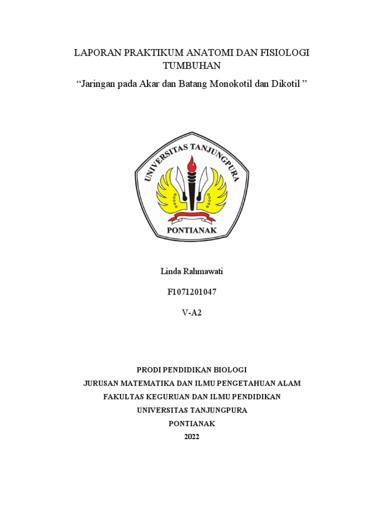 Laporan Praktikum Anatomi Dan Fisiologi Tumbuhan | PDF Laporan Praktikum Anatomi Dan Fisiologi Tumbuhan | PDF