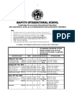 End of Term 1 2025 Invigilation Time-Table | PDF