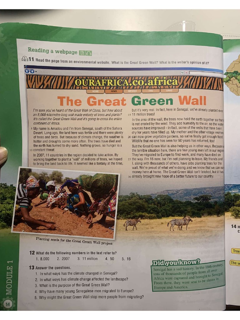 Think Ahead 4 Module 1 p.14 | PDF