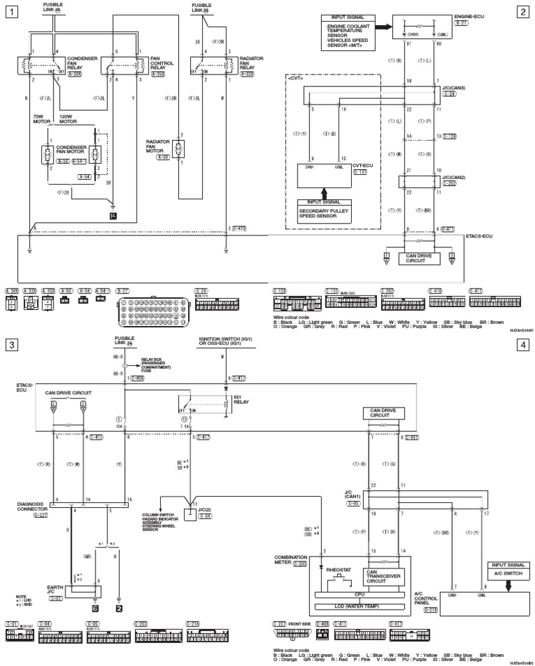 CVT ECU Input Signal Wiring Guide | PDF | Relay | Vehicle Technology