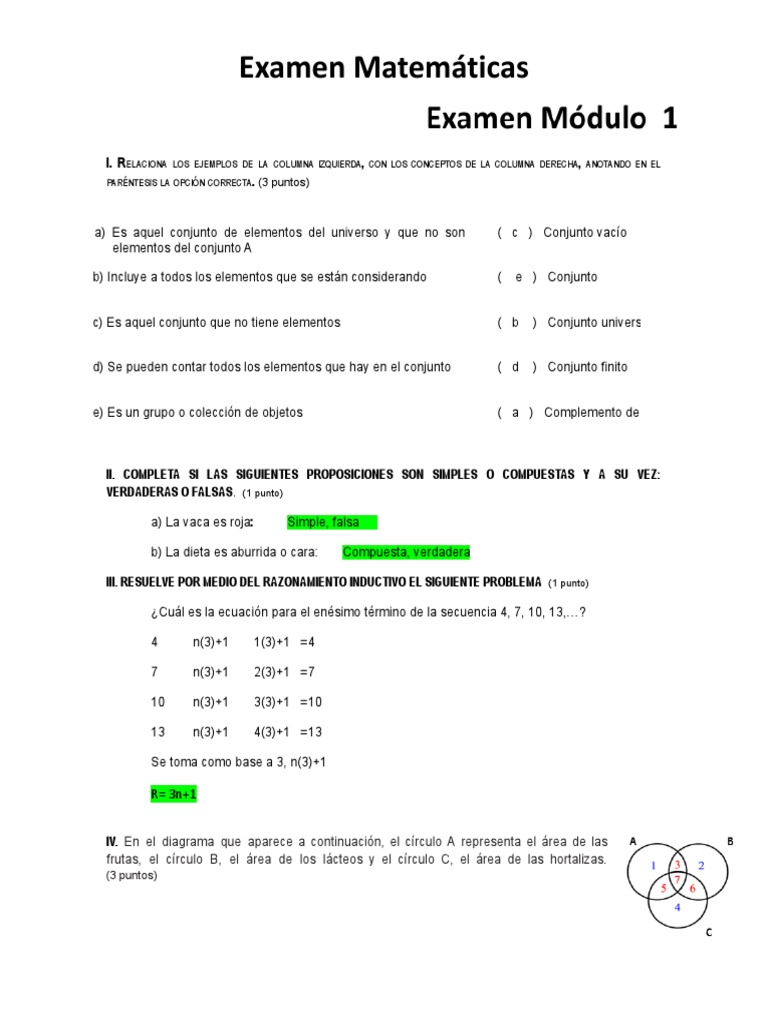 Examen-M1 Listo | PDF | Conjunto (Matemáticas) | Lógica matemática