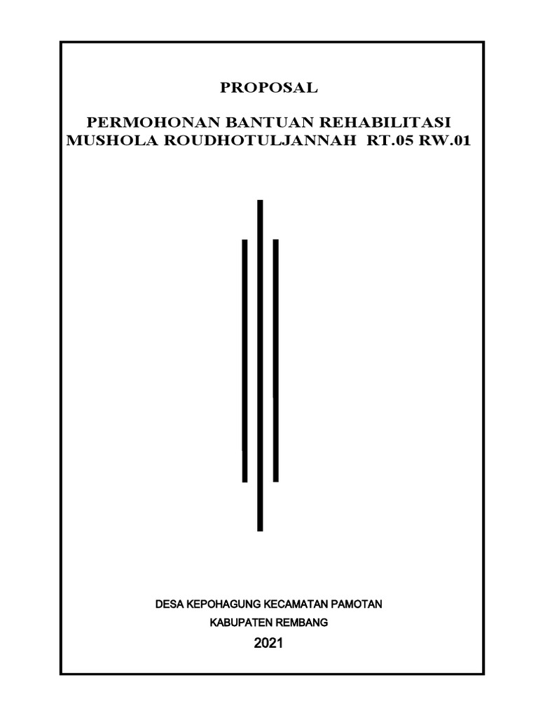 Proposal Mushola RT 5 | PDF