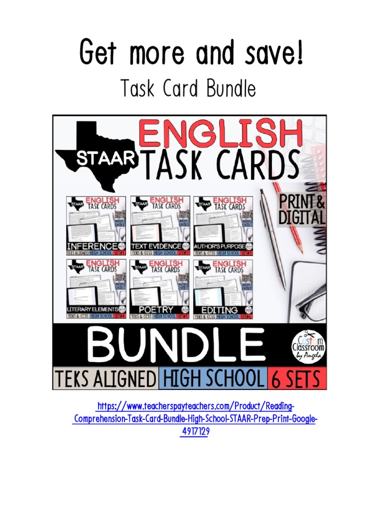 Get More and Save!: Task Card Bundle | PDF | Streaming Media ...