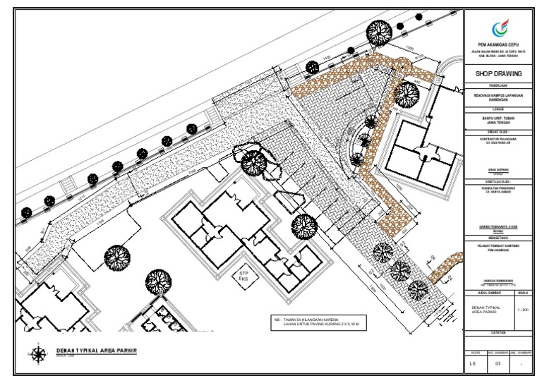Shop Drawing: Denah Typikal Area Parkir | PDF