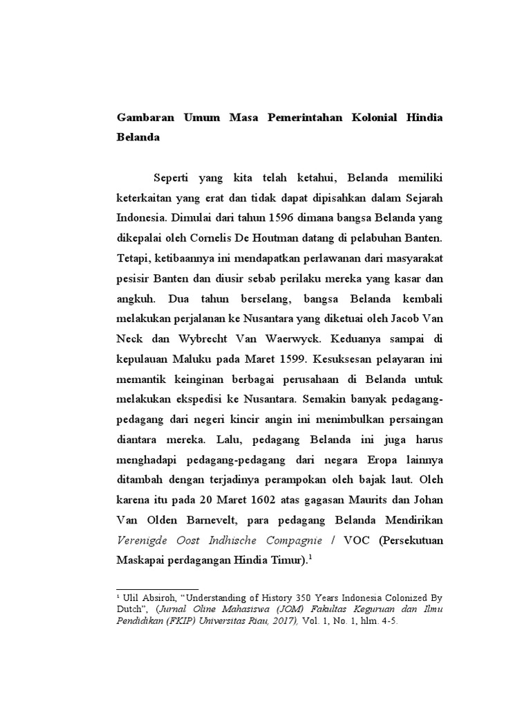 Gabungan Hindia Belanda | PDF