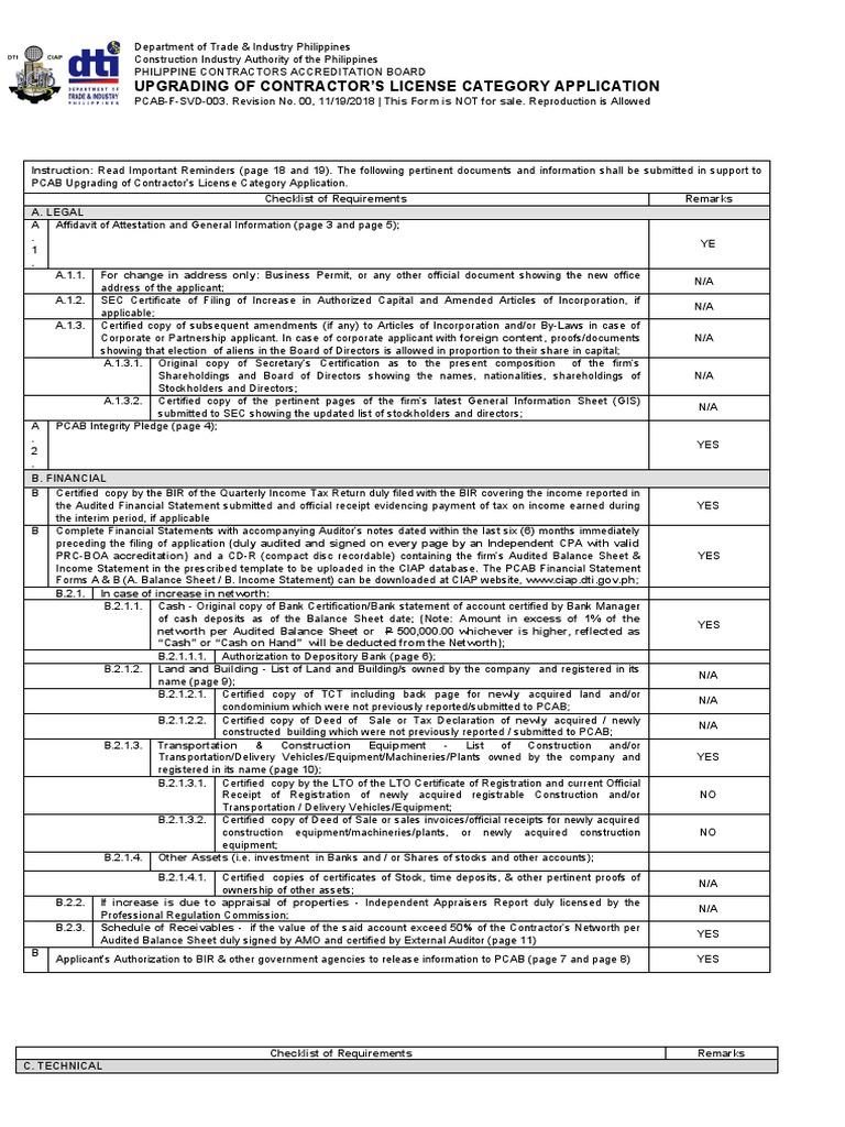 Upgrading of Category Application Form - 11192018 | PDF | Irs Tax Forms ...