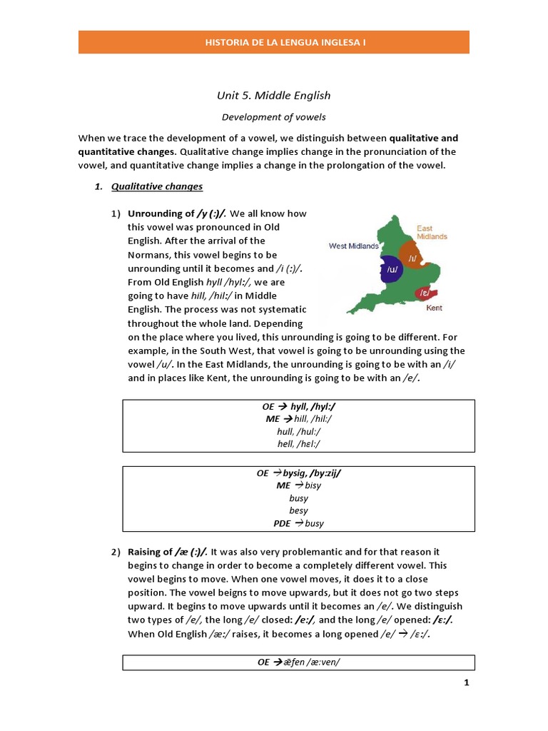 Middle English | PDF | Syllable | Consonant