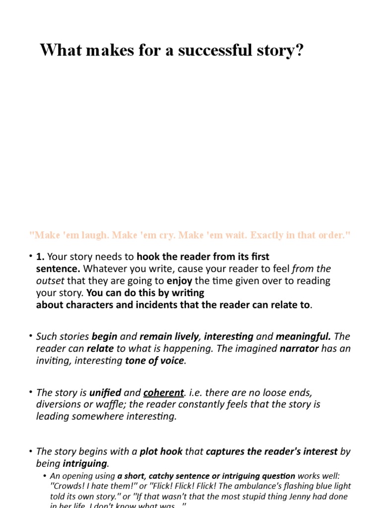 Effective Story Writing Techniques | PDF | General Fiction
