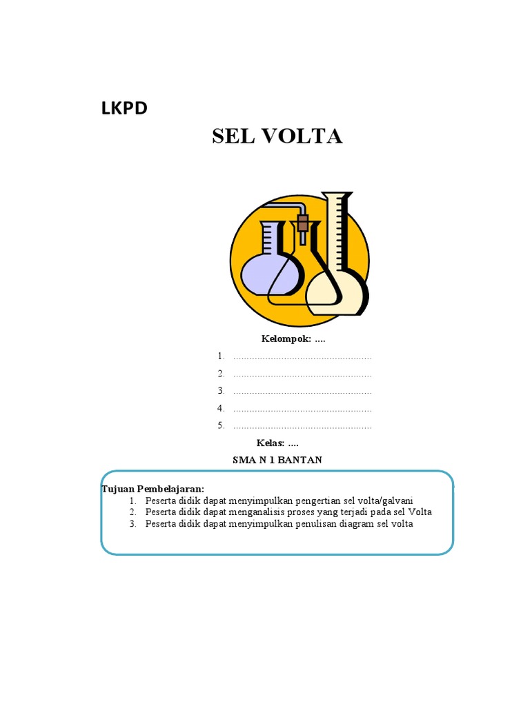 LKPD Sel Volta | PDF