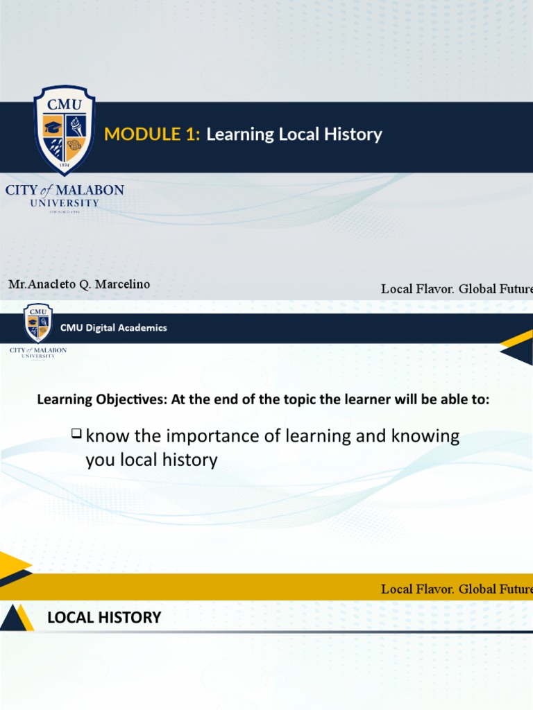 Exploring Local History: Understanding the Importance of Documenting a ...