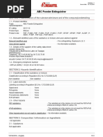 ABC Dry Powder Fire Extinguisher Safety Data Sheet | PDF | Water ...