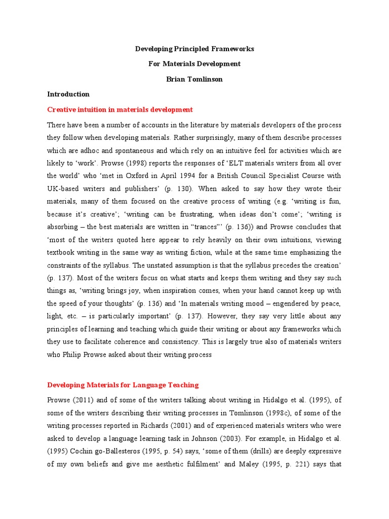 Developing Principled Frameworks | PDF | Second Language Acquisition | Learning