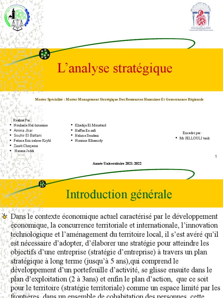 L'analyse Stratégique | PDF | Gestion stratégique | Business