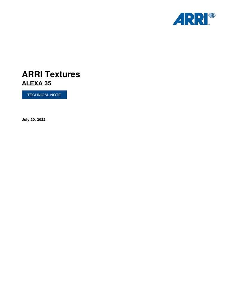 Understanding ARRI Textures: A Guide to Choosing the Right Texture ...