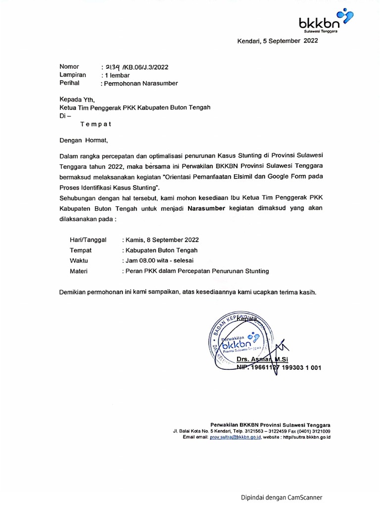 Surat Elsimil PKK | PDF