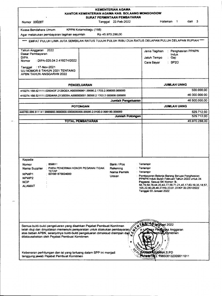 SPM PTT Februari 2022 | PDF