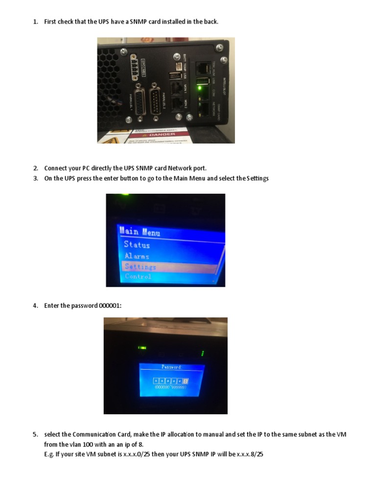 UPS SNMP Configuration Guide | PDF | Superuser | Internet Protocols