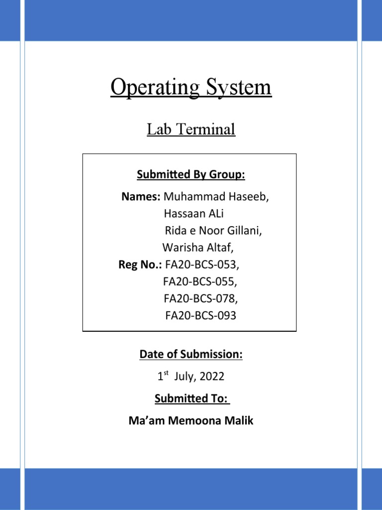 Os Lab Terminal | PDF
