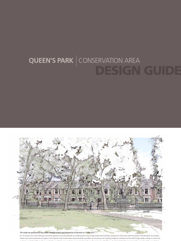 Queens Park Conservation Area Design Guide 2013 With Rooflight ...