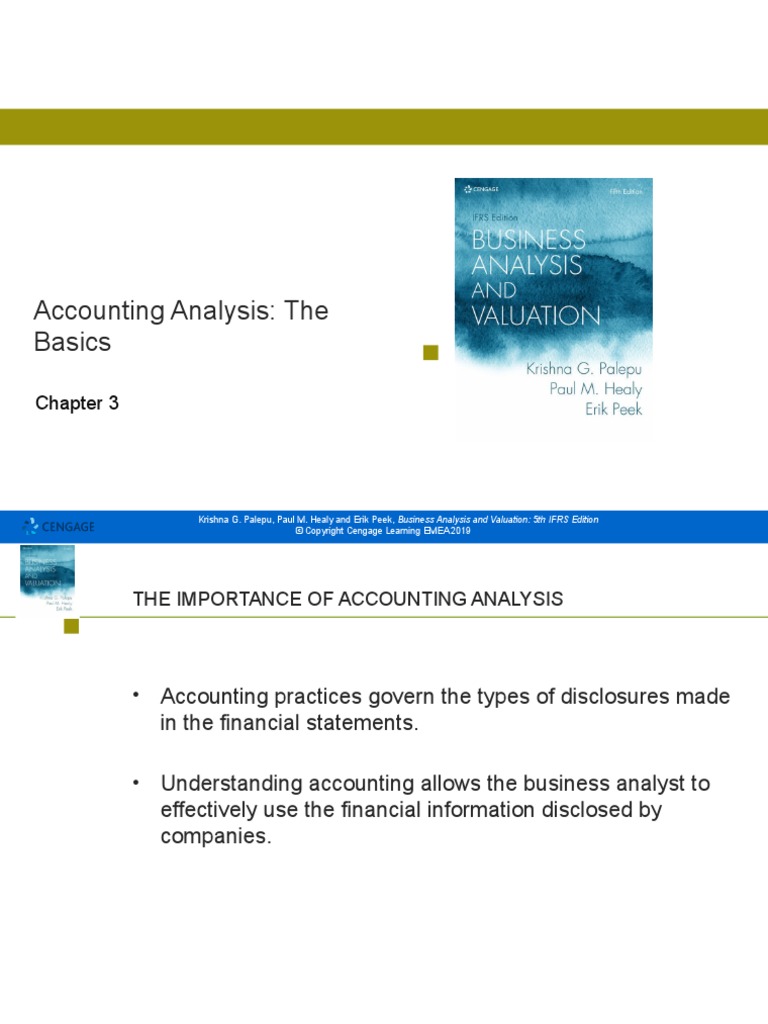 Palepu AVB Edisi 5 - CH 3 | PDF | Financial Statement | Valuation (Finance)