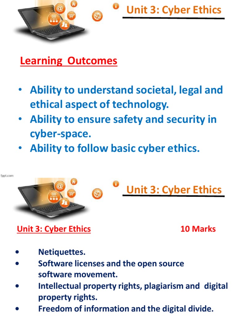 Cyber Ethics | PDF | Intellectual Property | Security