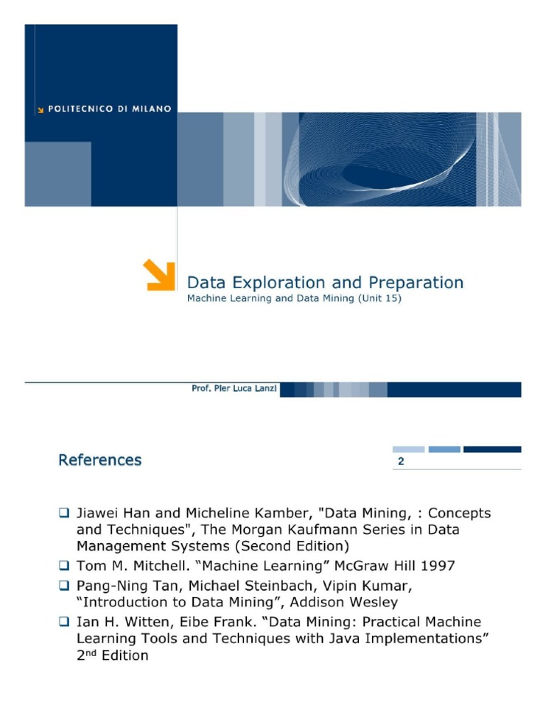 L3 - Data Exploration Visualization and Pre-Processing | PDF