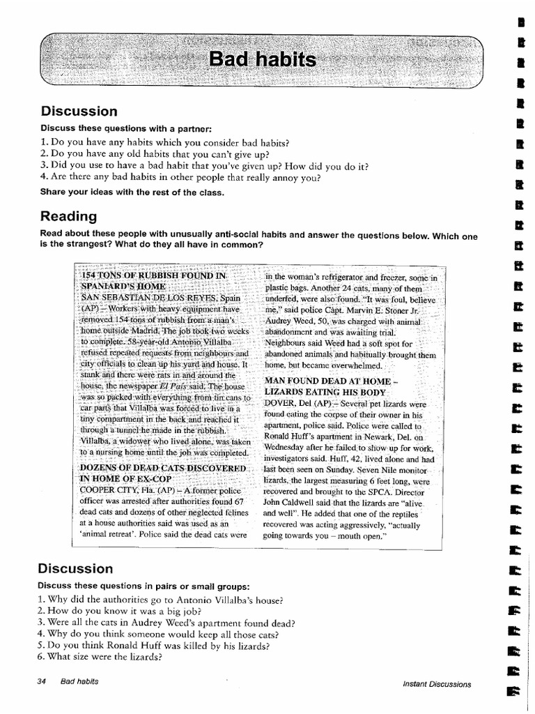 Bad Habits | PDF