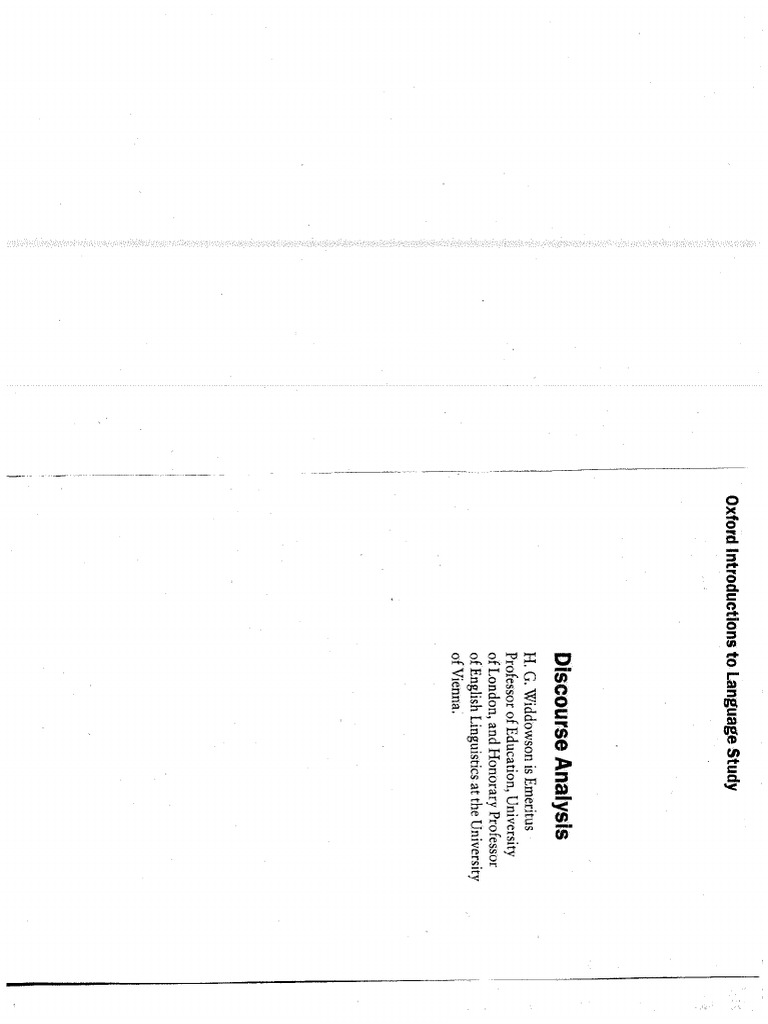 Widdowson Table of Contents | PDF