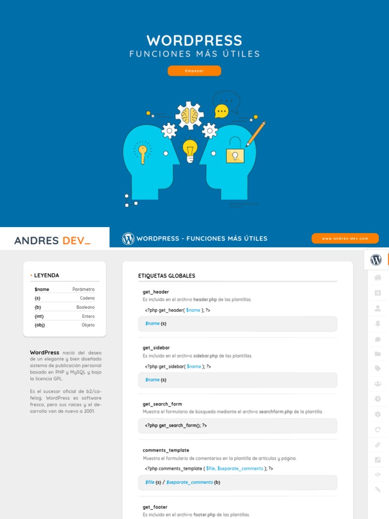 Funciones-más-Útiles-para-WordPress | PDF | Word Press | Mi sql