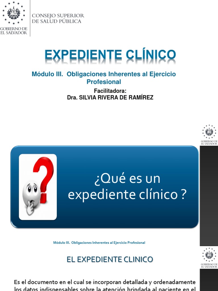 Importancia del Expediente Clínico | PDF | Historial médico ...