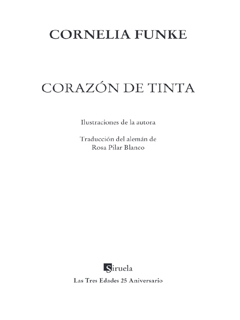 CORNELIA FUNKE CORAZÓN DE TINTA - PDF | PDF
