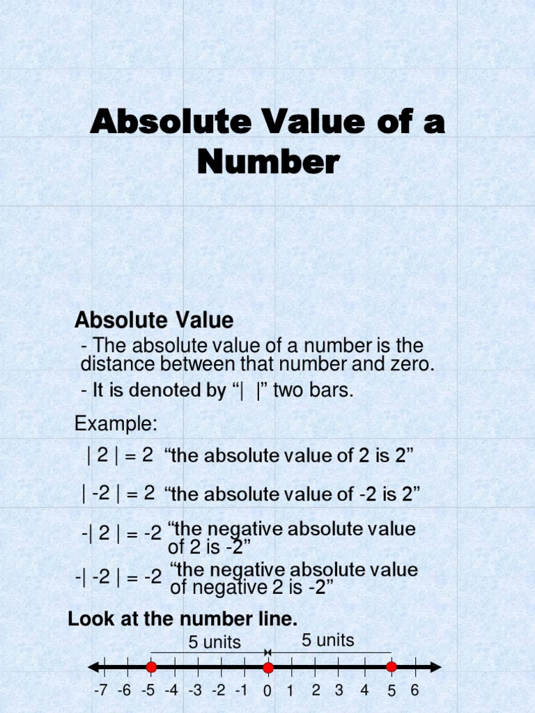 Absolute Value | PDF | Numbers | Mathematics
