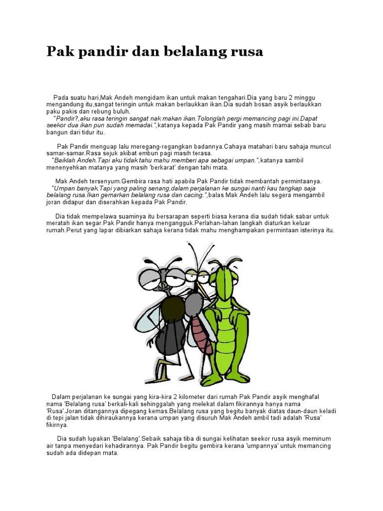Pak Pandir Dan Belalang Rusa | PDF