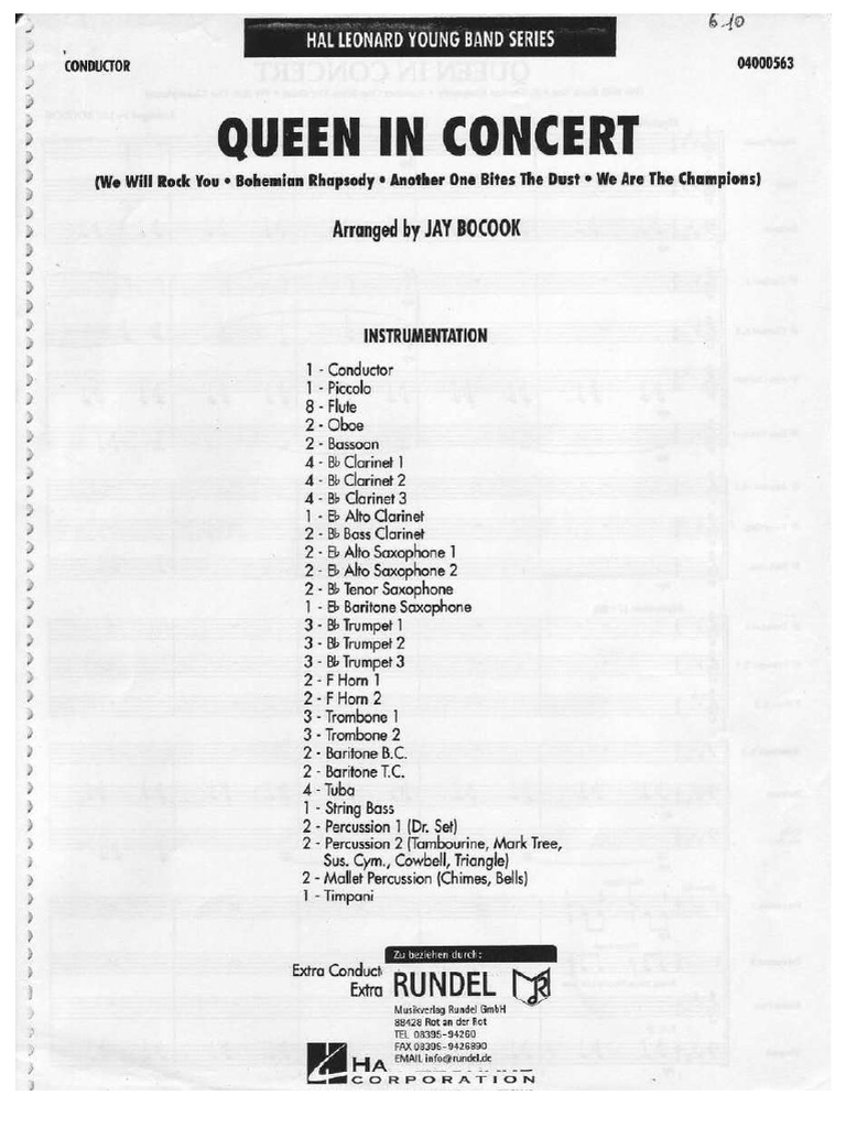 Qdoc - Tips Queen in Concert Jay Bocook | PDF