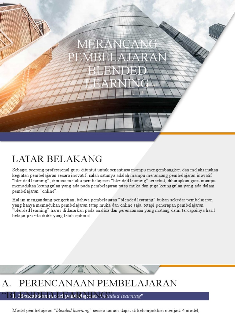 PPT Merancang Pembelajaran Blended Learning | PDF