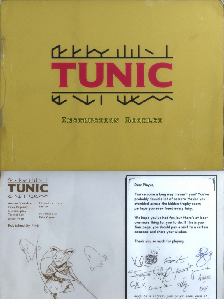 Tunic Manual Untranslated | PDF