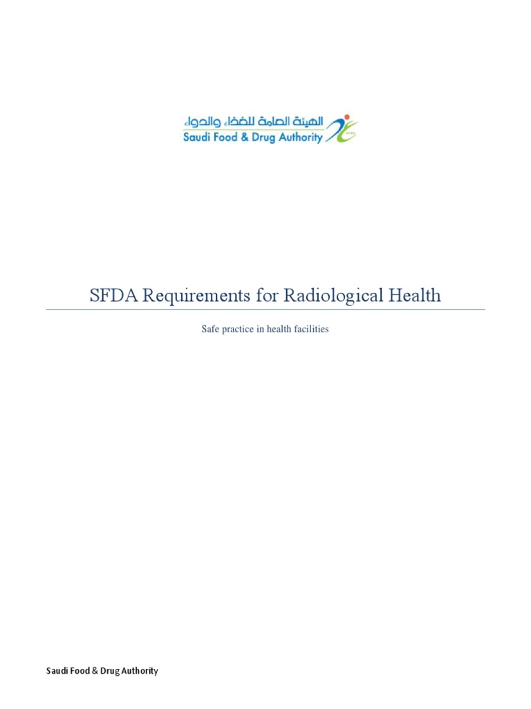 SFDA Requirements For Radiological Health | Download Free PDF | Dosimetry | Ct Scan