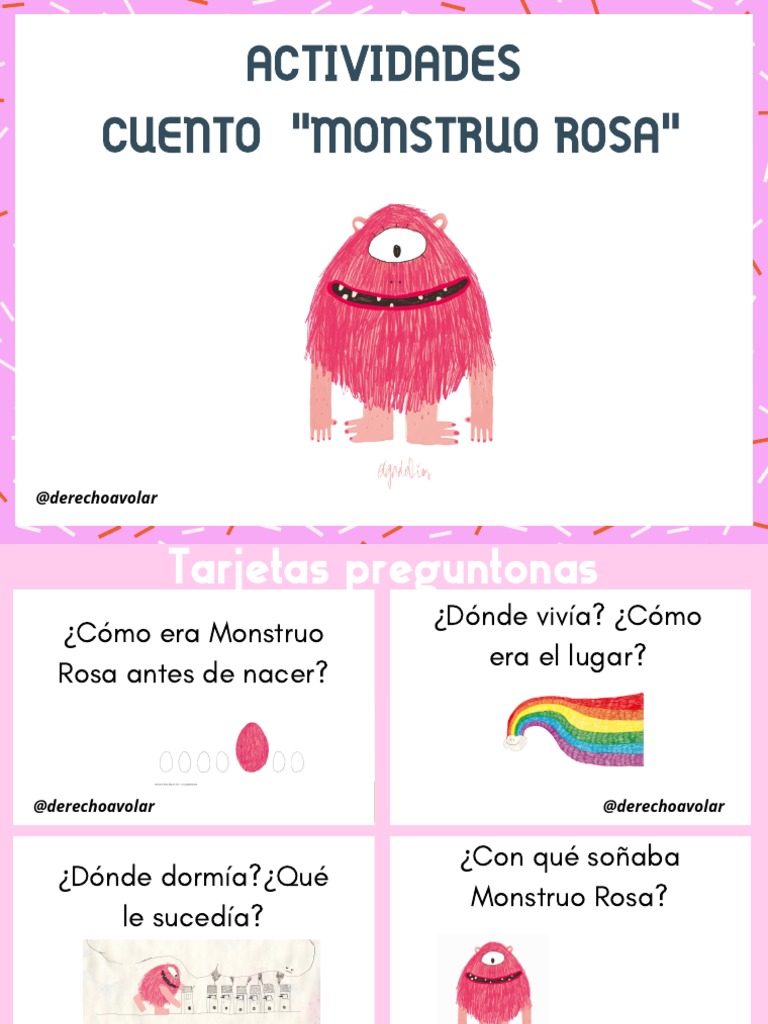 Cuento Monstruo Rosa | PDF | Novela negra, policíaca y suspenso | Poesía