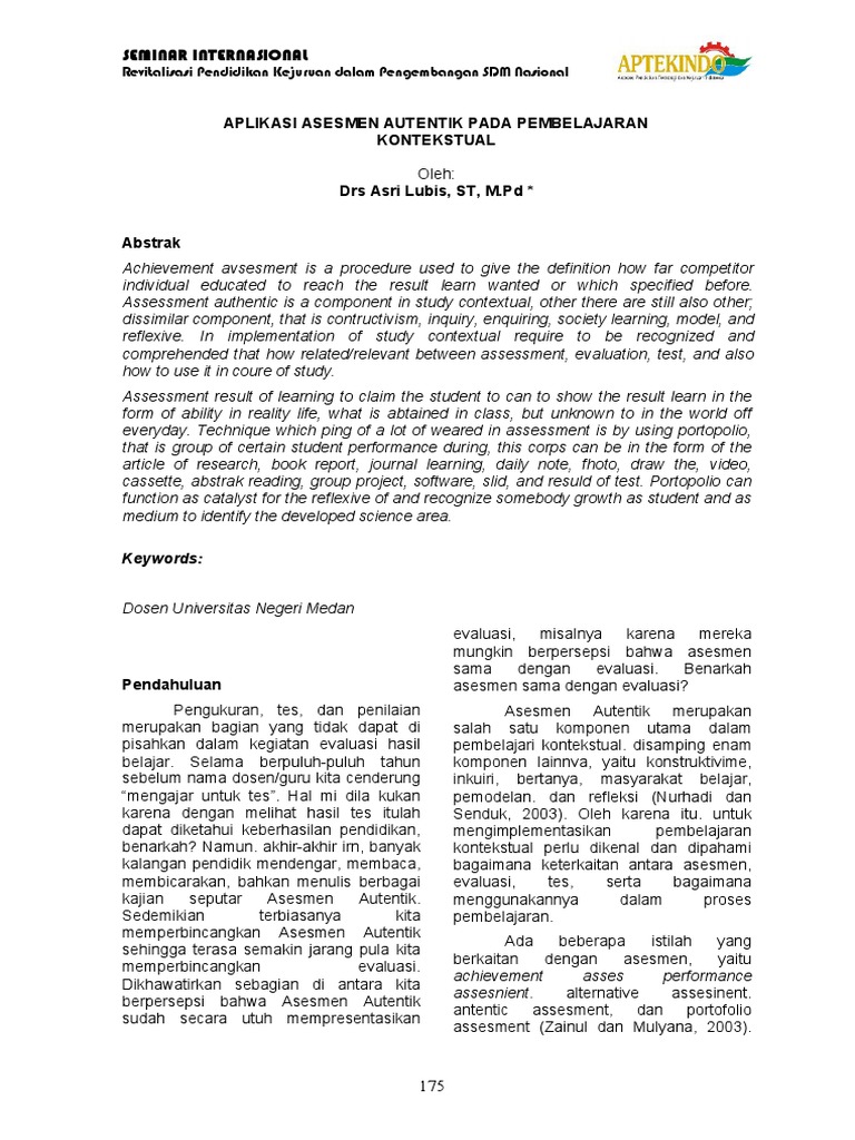 Asri Lubis - UNIMED | PDF